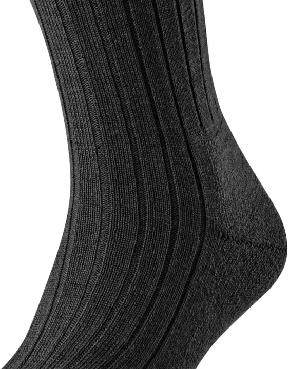 Falke Knee-high Ribbed Merino Socks - Black