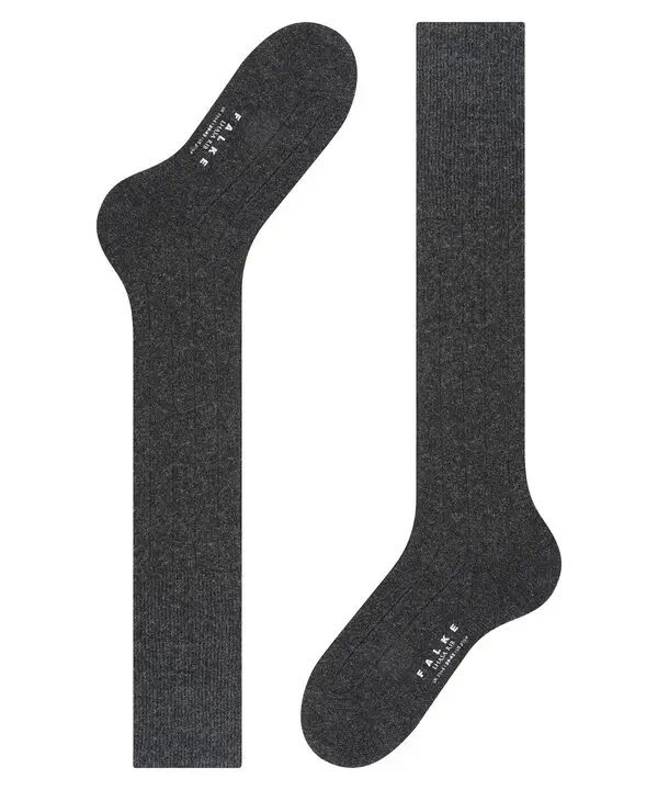Falke Lhasa Rib Knee-high Socks - Grey