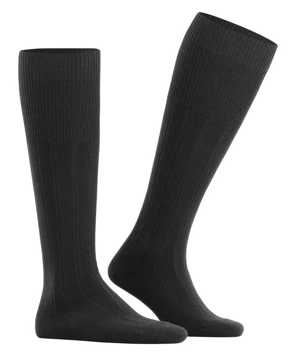 Falke Lhasa Rib Knee High Socks - Black
