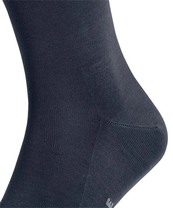Falke Tiago Ribbed Cotton Dress Socks - Blue