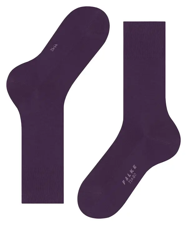 Falke Tiago Ribbed Cotton Dress Socks - Blue