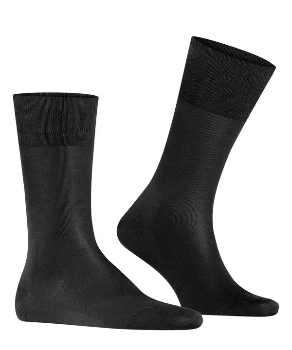 Falke Tiago Cotton Dress Socks - Black