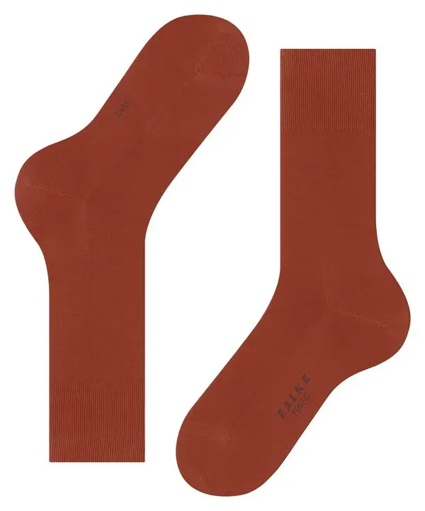 Falke Tiago Cotton Dress Socks - Orange