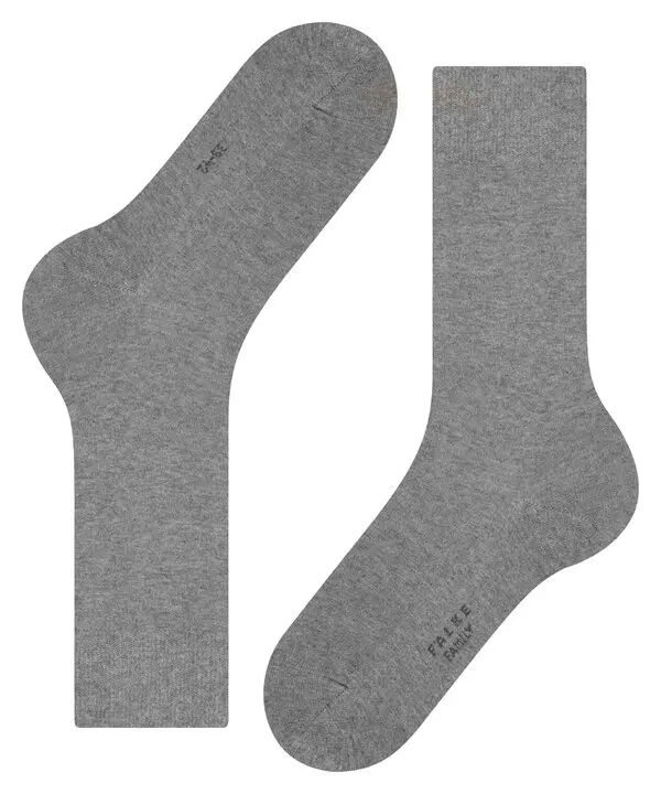 Falke Family Ribbed Crew Socks - Grey
