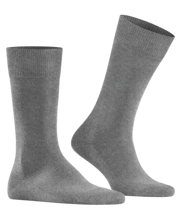 Falke Family Ribbed Crew Socks - Grey