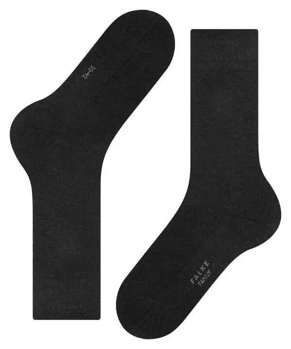 Falke Family Cotton Blend Crew Socks - Grey