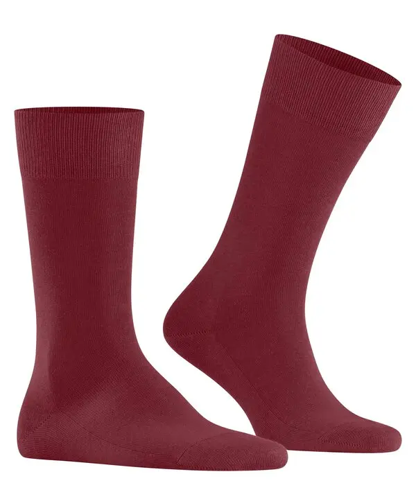 Falke Family Ribbed Cotton Blend Socks - Red