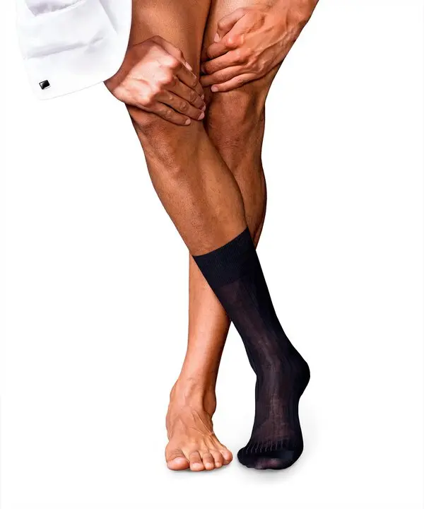 Falke No. 10 Pure Fil D'écosse Dress Socks - Blue