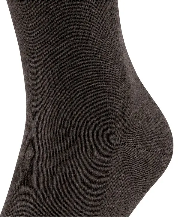 Falke Family Ribbed Cotton Blend Crew Socks - Brown