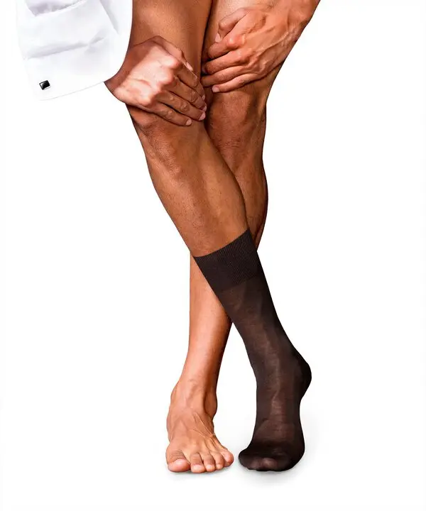 Falke No. 9 Pure Fil D'ecosse Dress Socks - Brown