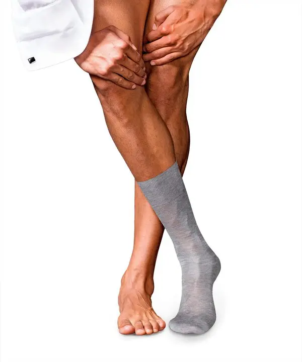 Falke No. 9 Pure Fil D'écosse Dress Socks - Grey
