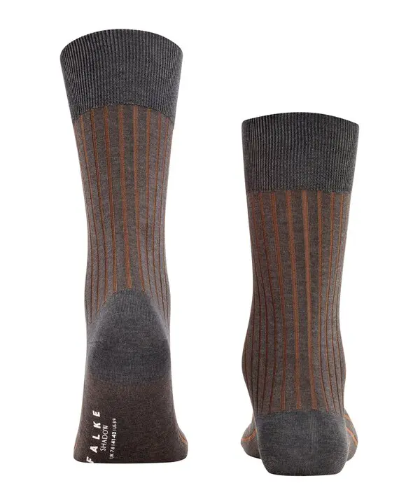 Falke Shadow Mercerised Cotton Dress Socks - Grey