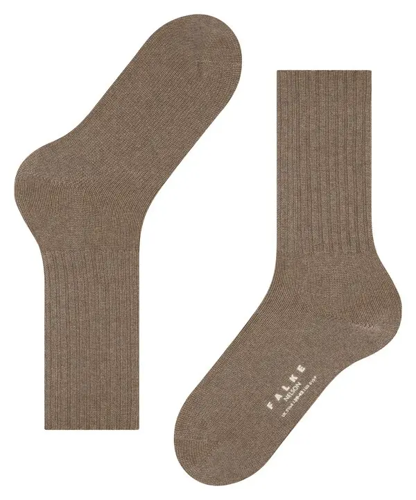 Falke Nelson Crew Socks - Brown