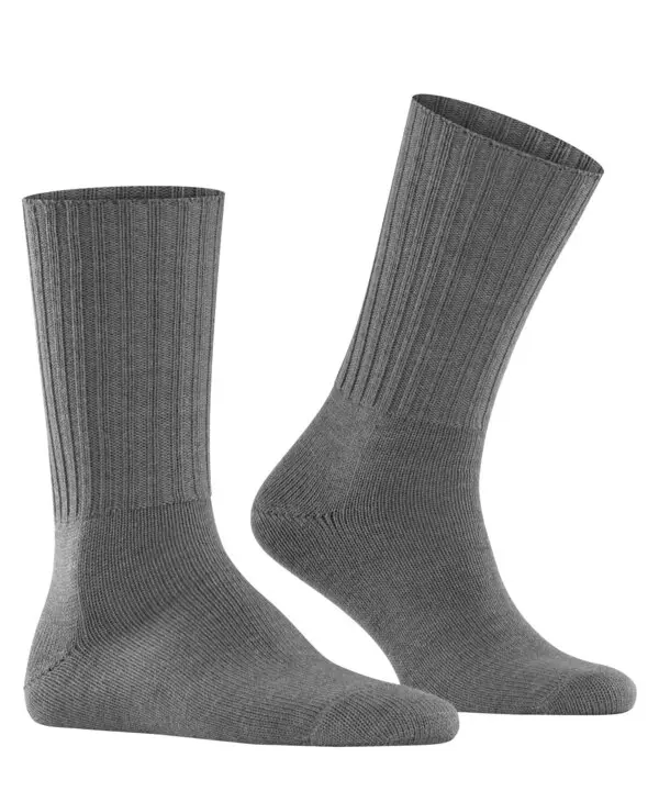 Falke Nelson Ribbed Merino Wool Socks - Grey