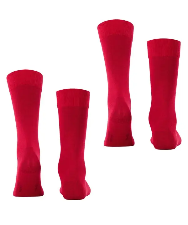 Falke Happy 2-pack Crew Socks - Red