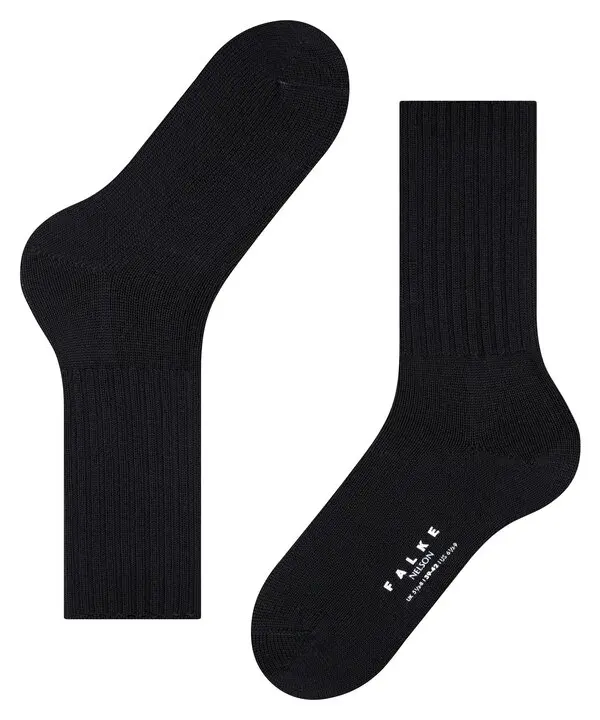 Falke Nelson Crew Socks - Black