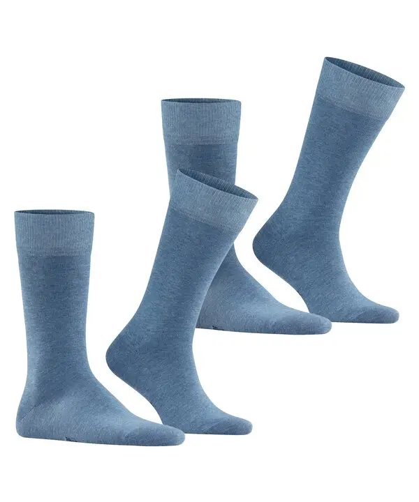 Falke Happy 2-pack Crew Socks - Blue