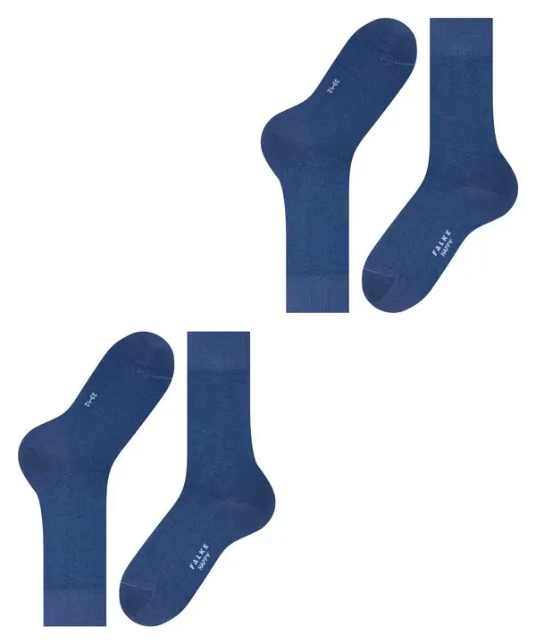 Falke Happy 2-pack Crew Socks - Blue