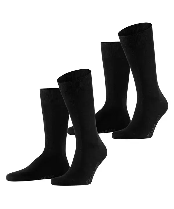 Falke Swing 2-pack Crew Socks - Black