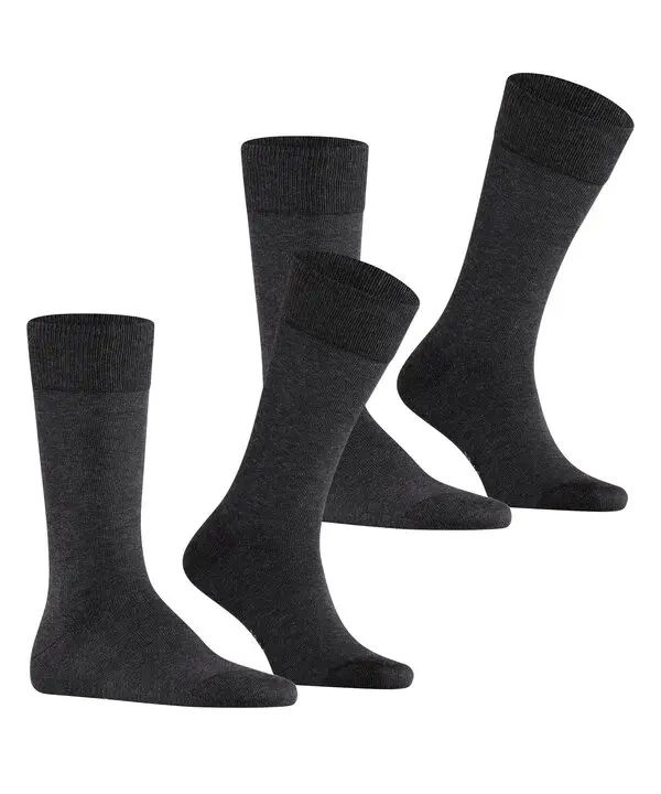 Falke Happy 2-pack Crew Socks - Grey
