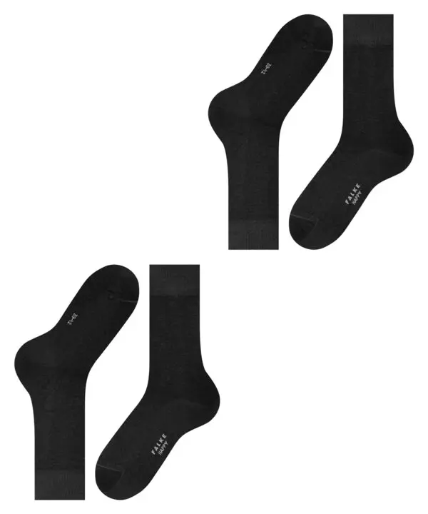 Falke Happy 2-pack Socks - Black