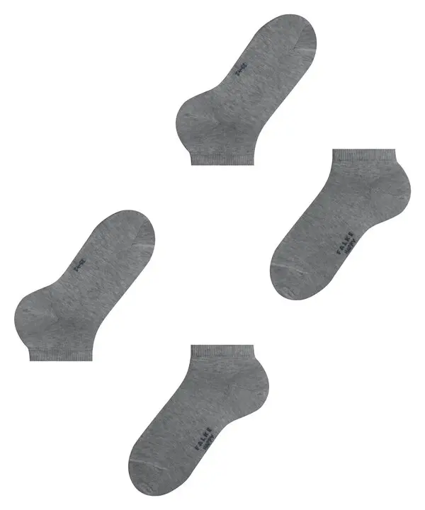 Falke Happy 2-pack Ankle Socks - Grey