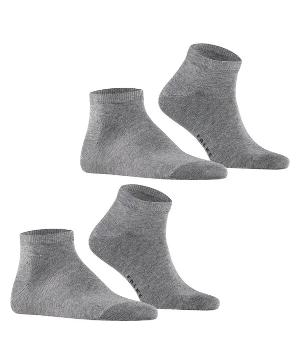 Falke Happy 2-pack Ankle Socks - Grey