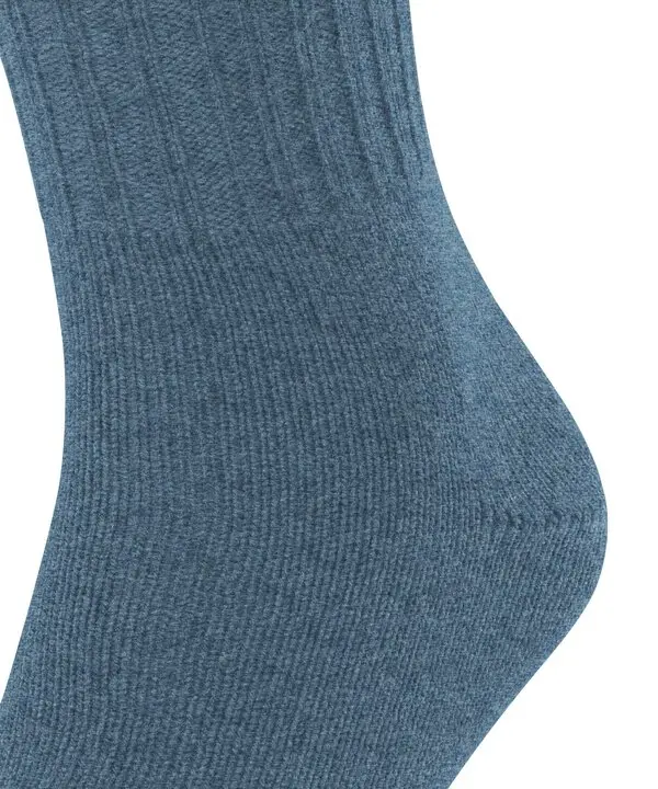 Falke Nelson Merino Wool Ribbed Crew Socks - Blue