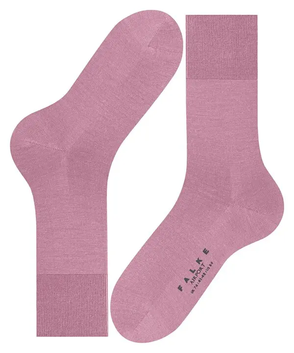 Falke Airport Ribbed Crew Socks - Rose