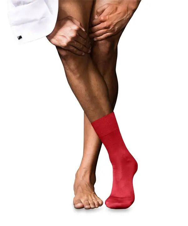 Falke Finest Merino & Silk Dress Socks - Red