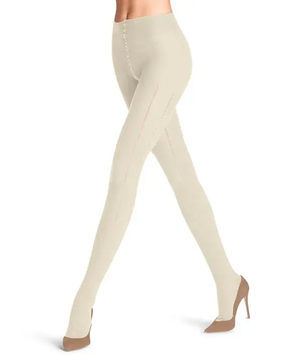 Falke Needlepoint Tights - White