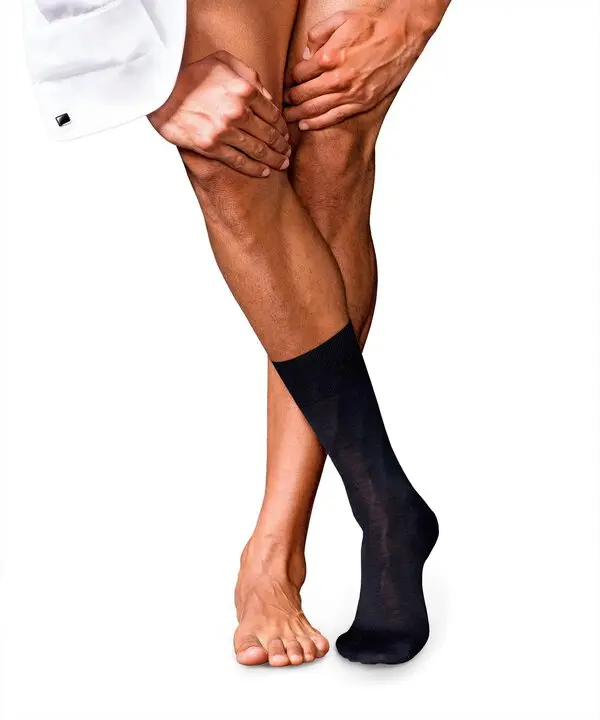 Falke Finest Merino & Silk Dress Socks - Blue