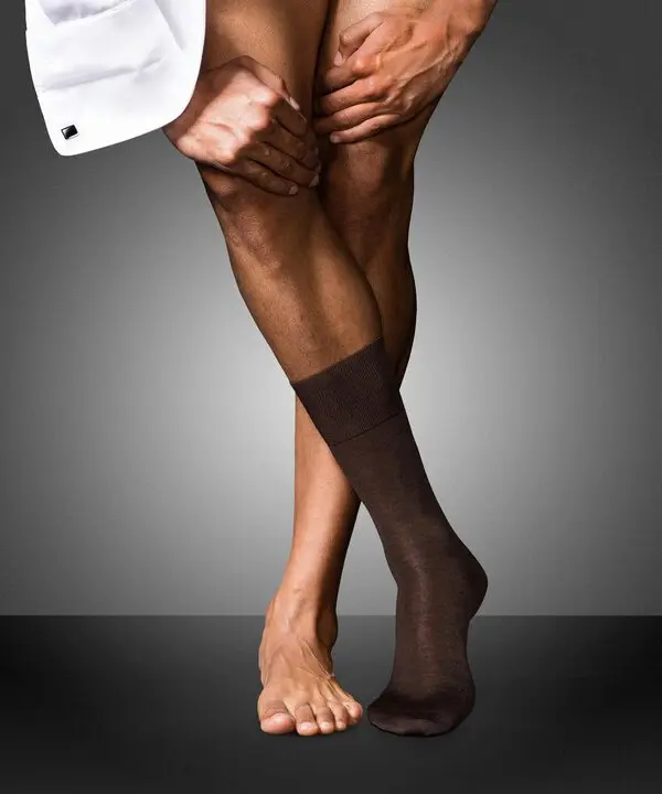 Falke Finest Merino & Silk Socks - Brown