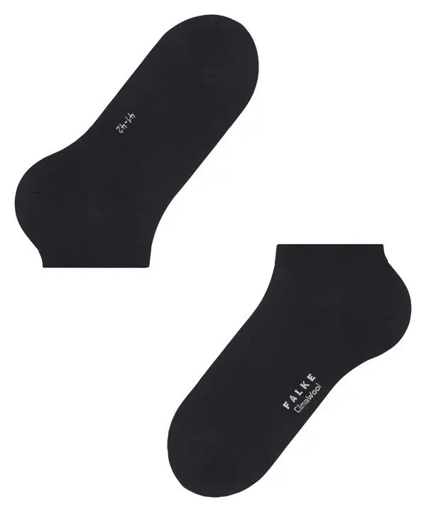 Falke Climawool Ankle Socks - Black