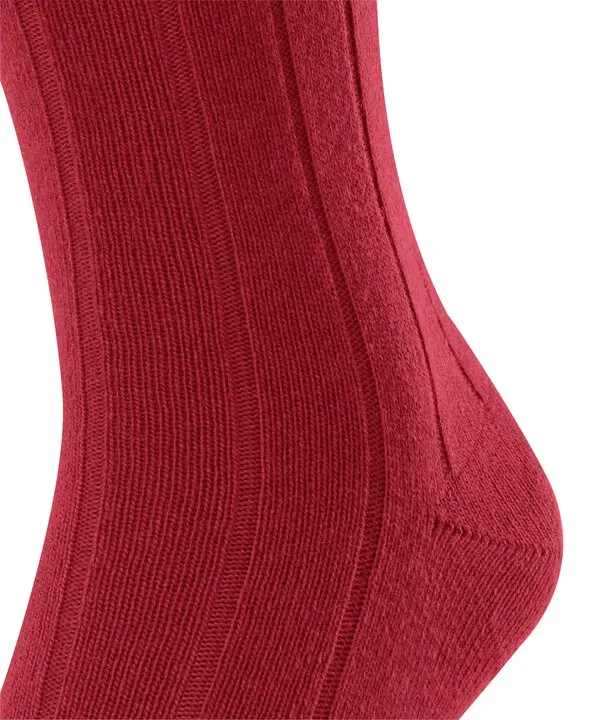 Falke Lhasa Rib Cashmere Blend Socks - Red