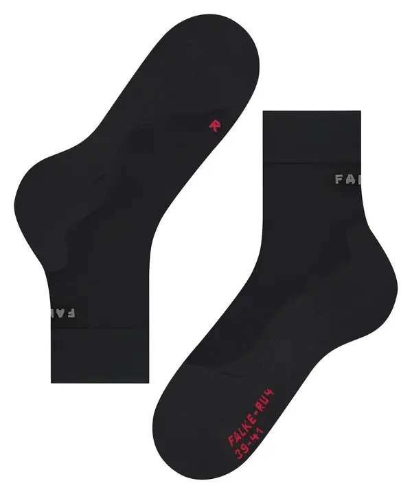 Falke Ru4 Endurance Compression Running Socks - Black