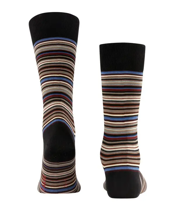 Falke Microblock Patterned Dress Socks - Grey