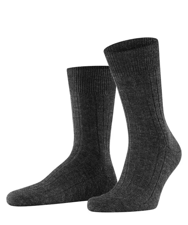 Falke Ribbed Merino Wool Socks - Grey