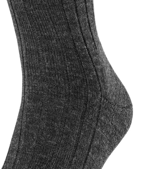 Falke Ribbed Merino Wool Socks - Grey