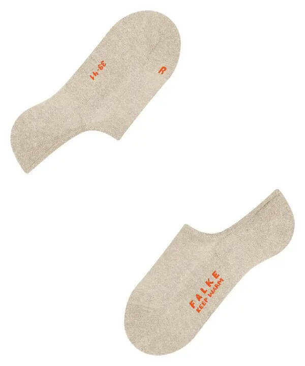 Falke Keep Warm Merino Wool Sneaker Socks - Beige