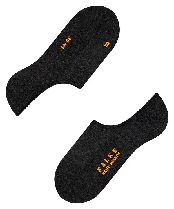 Falke Invisible High Cut Merino Wool Socks - Grey