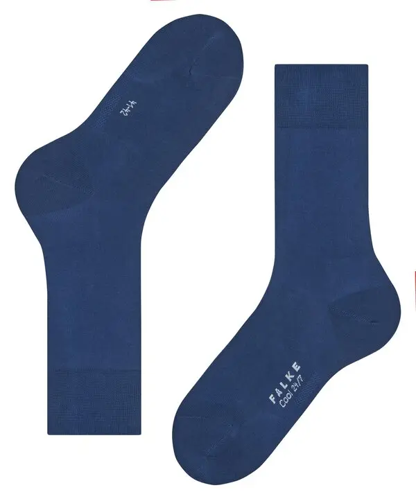 Falke Cool 24/7 Ribbed Dress Socks - Blue