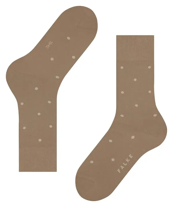 Falke Dot Patterned Dress Socks - Brown