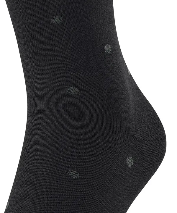 Falke Dot Patterned Dress Socks - Black