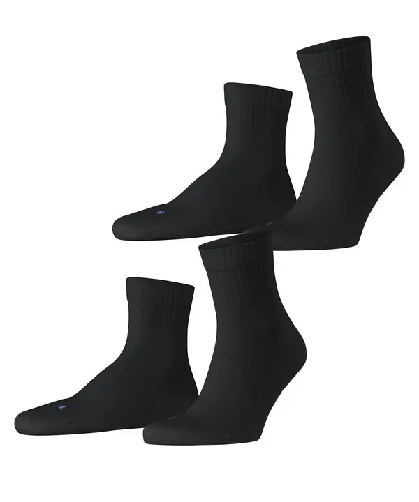 Falke Run Rib Socks 2 Pack - Black