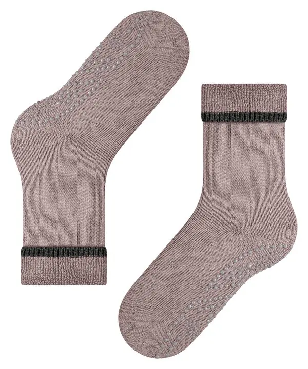 Falke Crew Socks With Plush Interior And Printed Nubs - Red