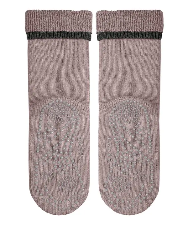 Falke Crew Socks With Plush Interior And Printed Nubs - Red