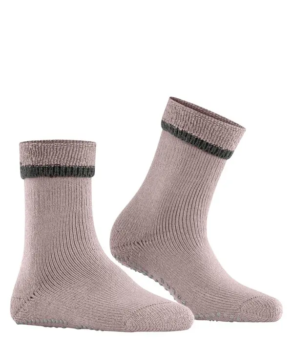 Falke Crew Socks With Plush Interior And Printed Nubs - Red