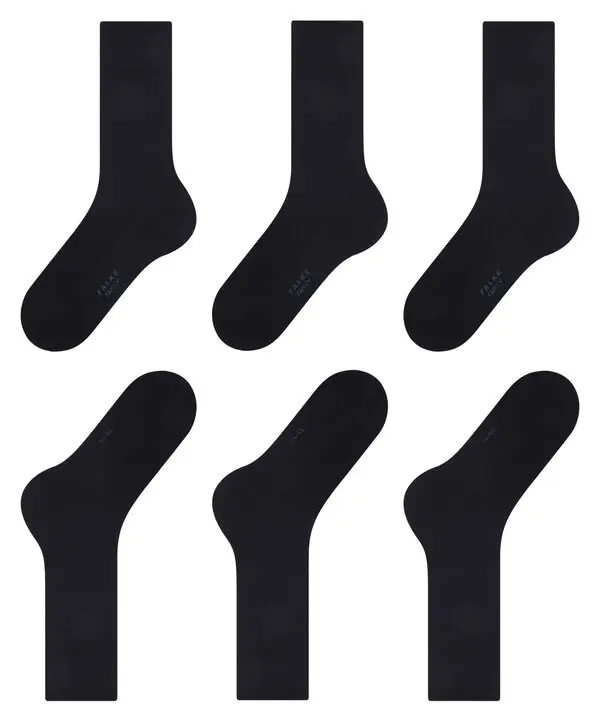 Falke 3-pack Family Crew Socks - Blue