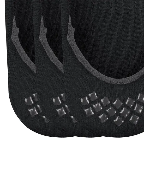 Falke Step Medium Cut Invisible Socks 3 Pack - Black